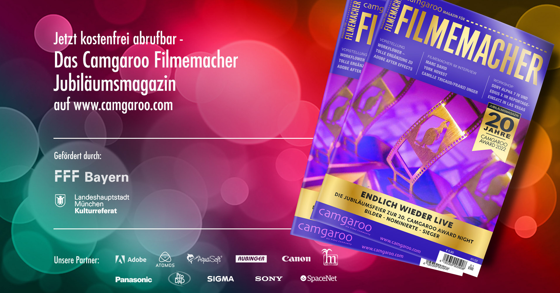 Jetzt kostenfrei abrufbar – Das Camgaroo Filmemacher Jubiläumsmagazin - Camgaroo
